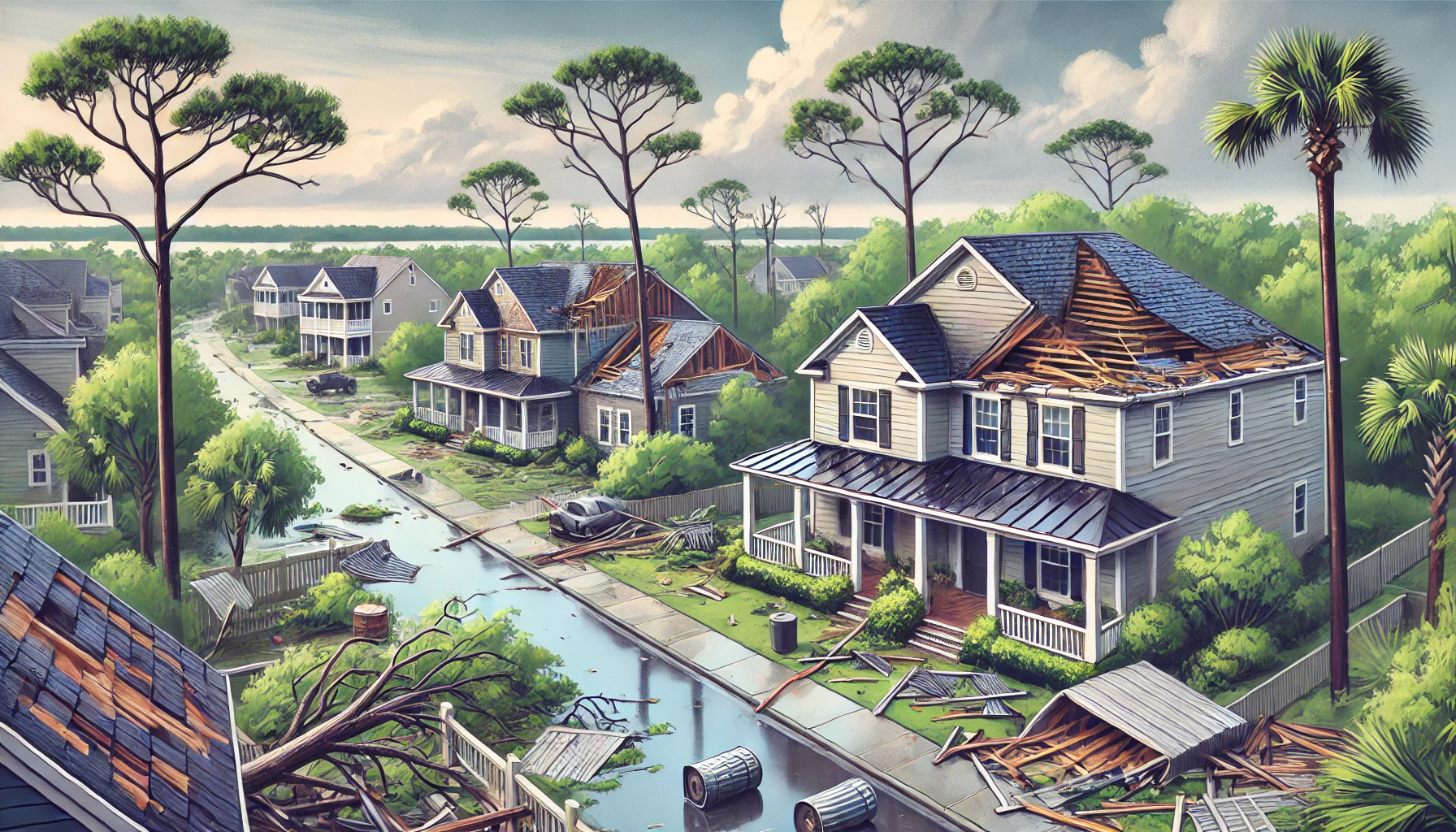Common Roof Damage From Hurricanes | Palmetto Repairs & Remodeling